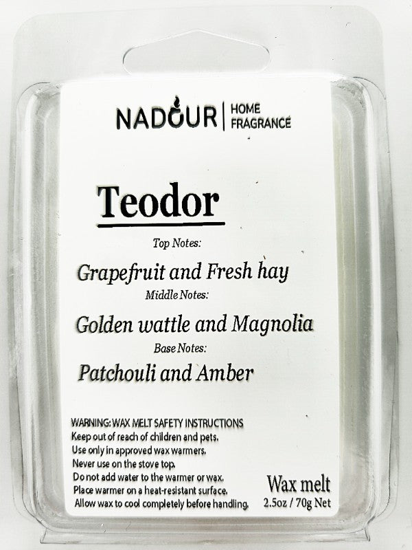 Teodor (wax melt) 70g Net – Nadour Home Fragrance